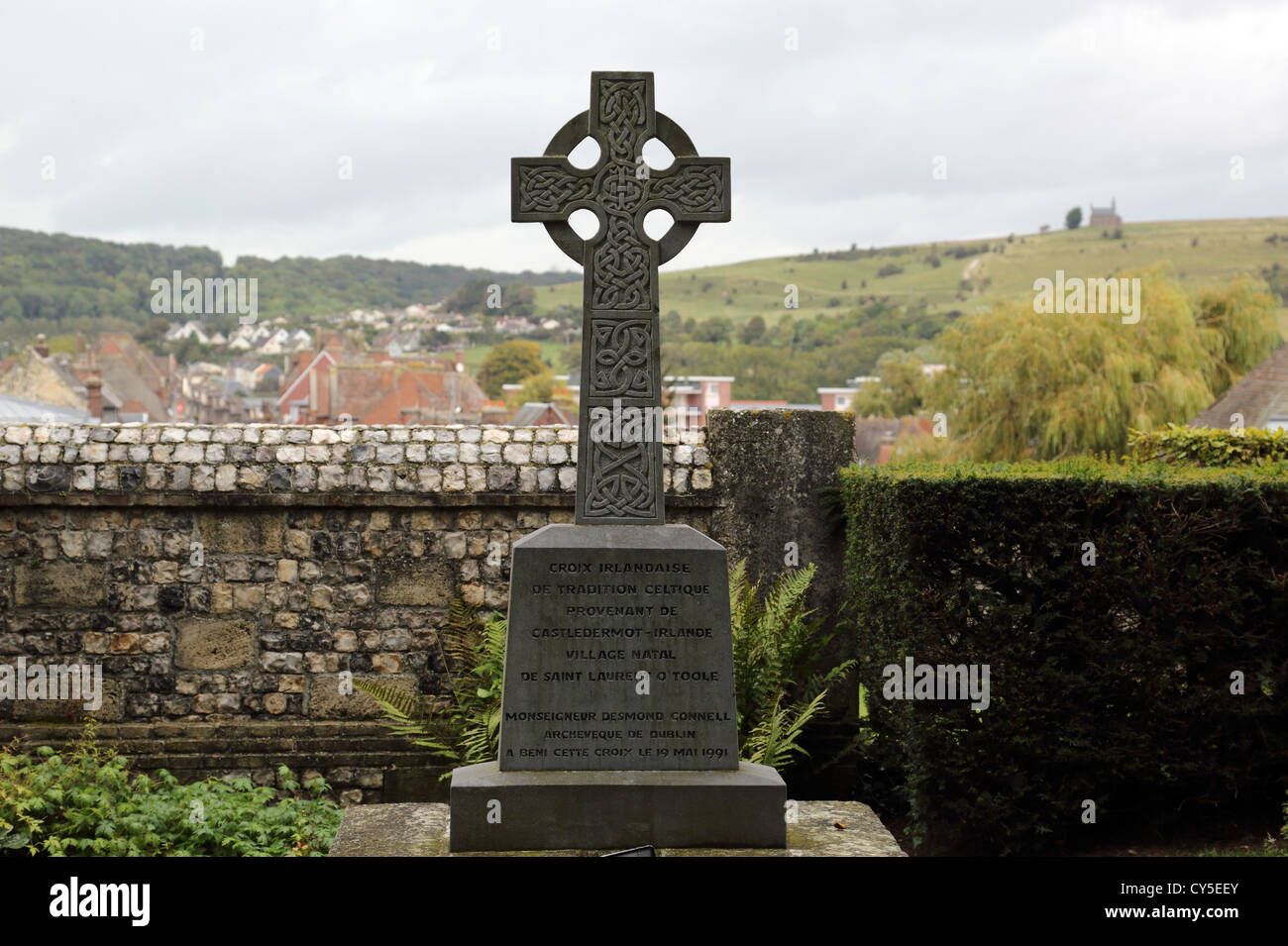 Celtic cross, Eu, Normandy, France Stock Photo - Alamy