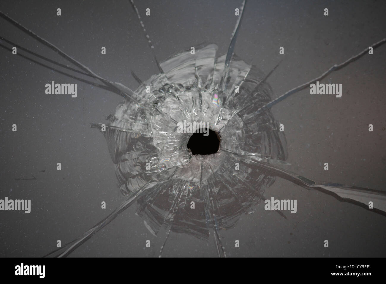 hole in window Stock Photo - Alamy