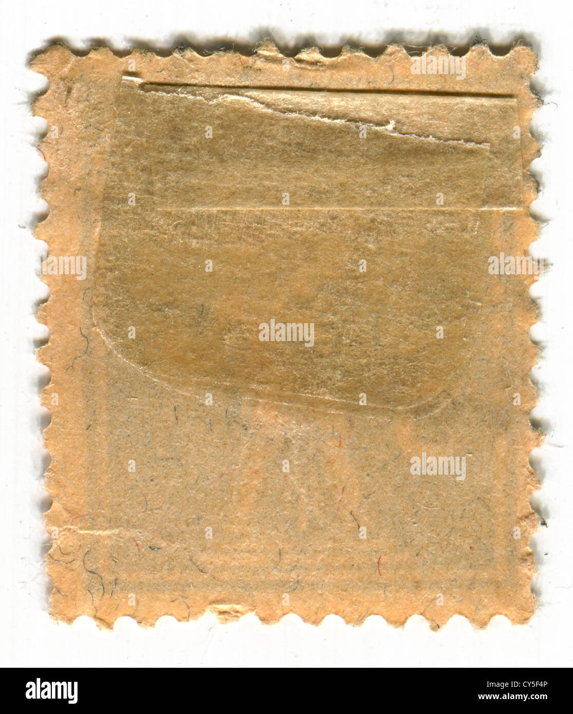 The reverse side of a postage stamp Stock Photo - Alamy