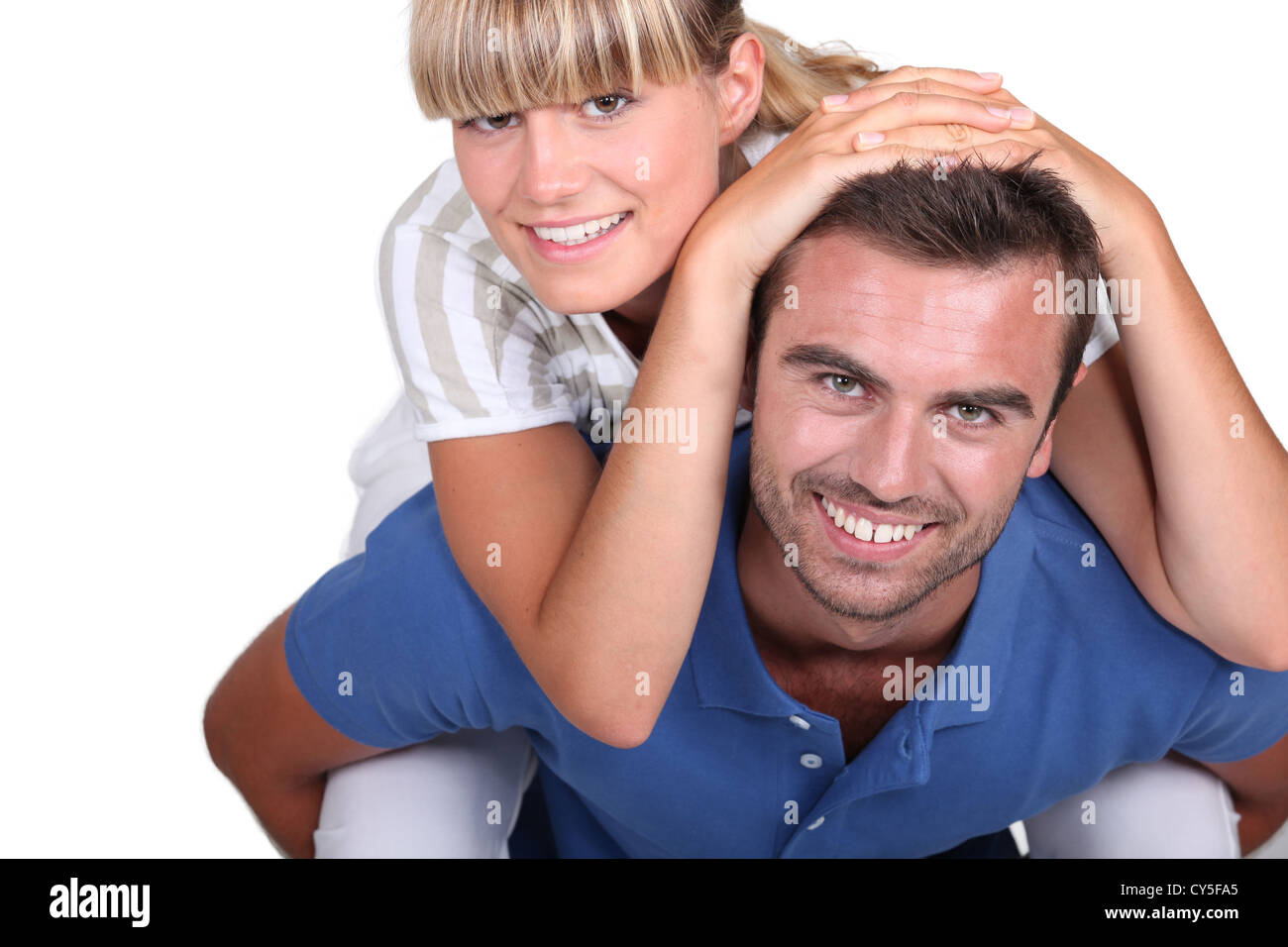 Messing about having fun enjoying themselves hi-res stock photography ...