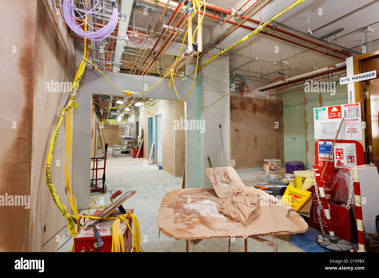interior of a building under construction Stock Photo - Alamy