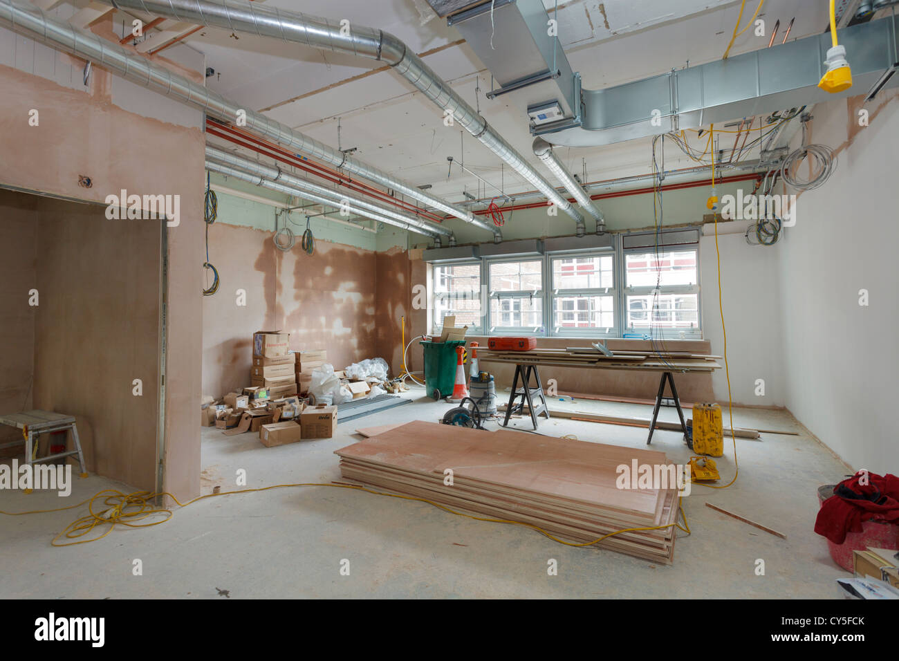 interior of a building under construction Stock Photo - Alamy