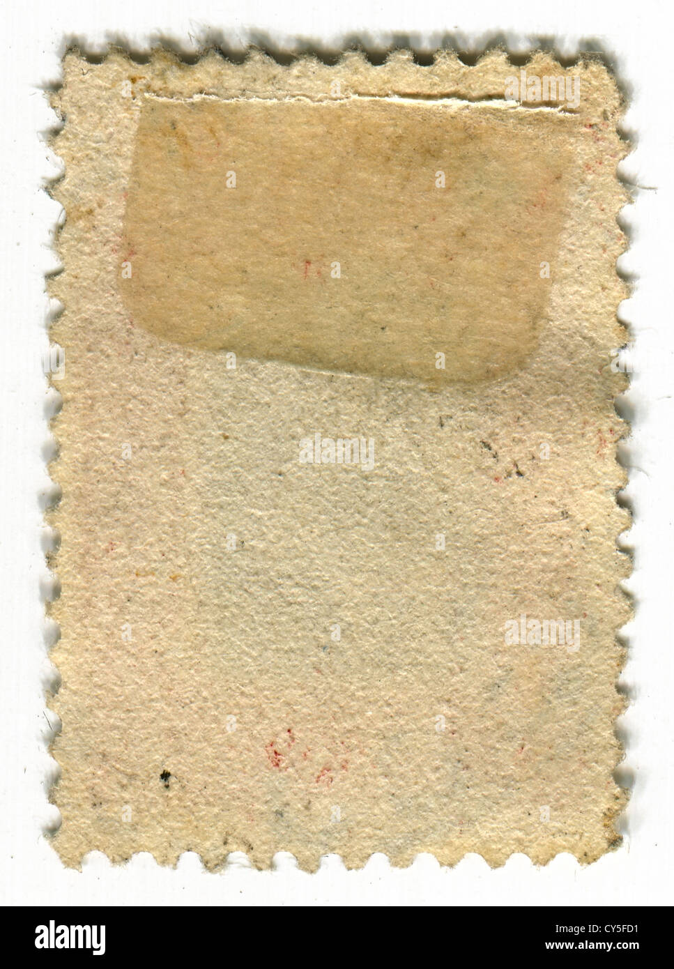 The reverse side of a postage stamp Stock Photo - Alamy