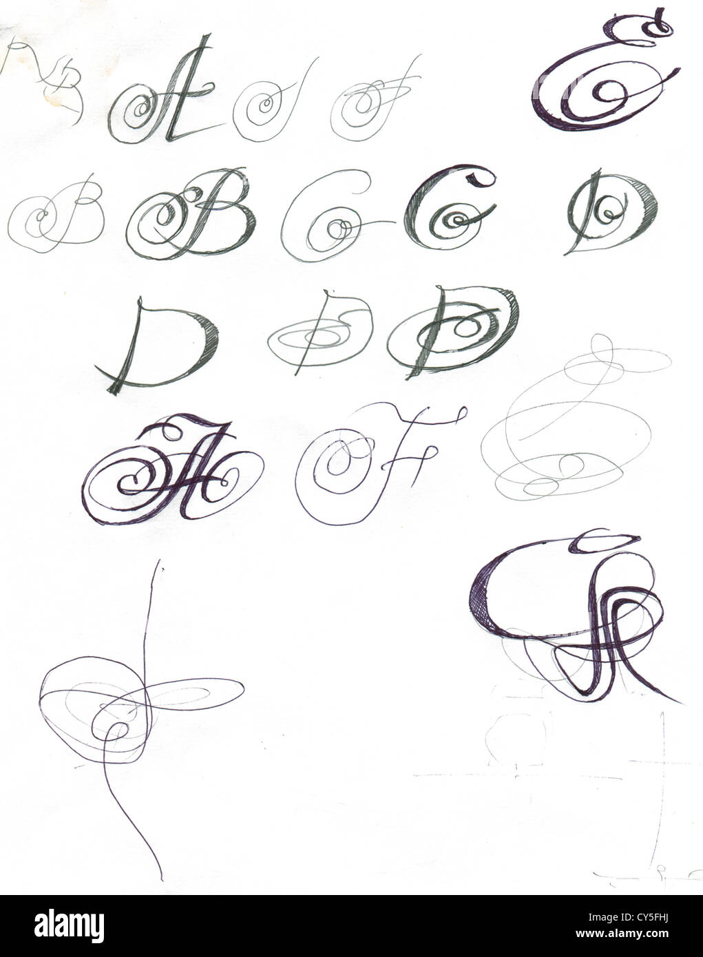 Graphite letters Cut Out Stock Images & Pictures - Alamy