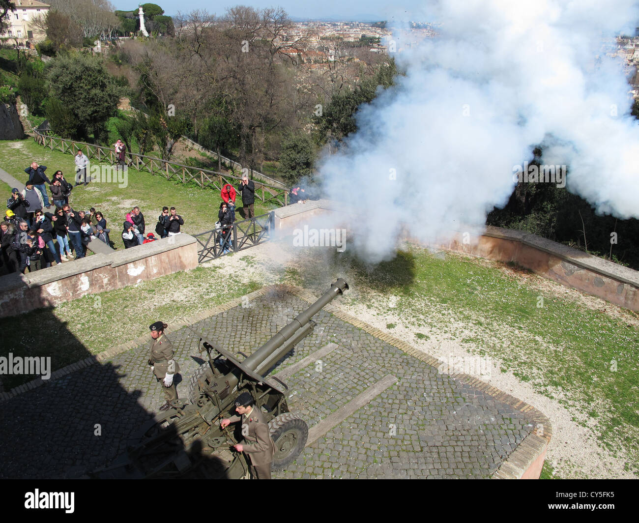Firing of time cannon hi-res stock photography and images - Alamy