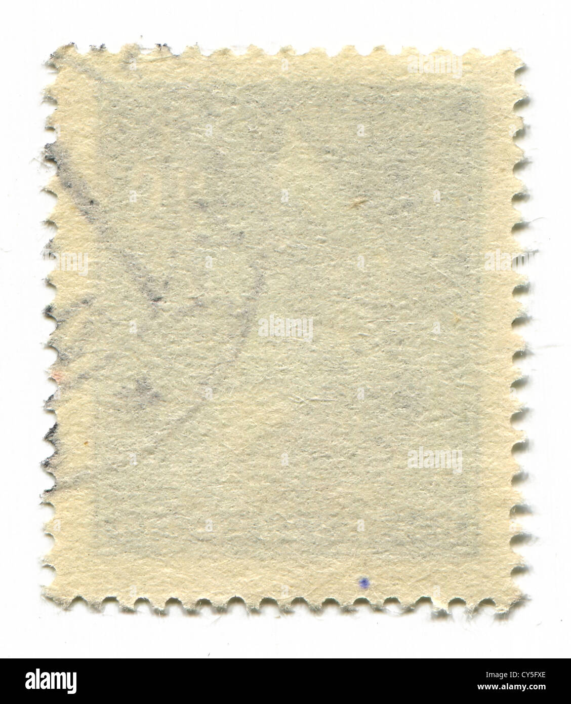 The reverse side of a postage stamp Stock Photo - Alamy