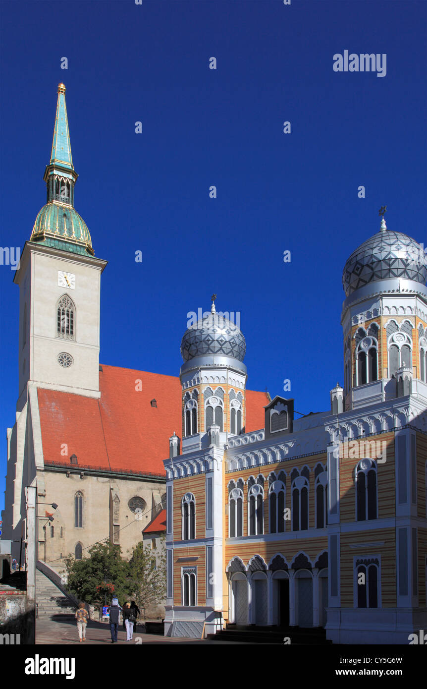 Slovakia, Bratislava, St Martin's Cathedral, model of former synagogue ...