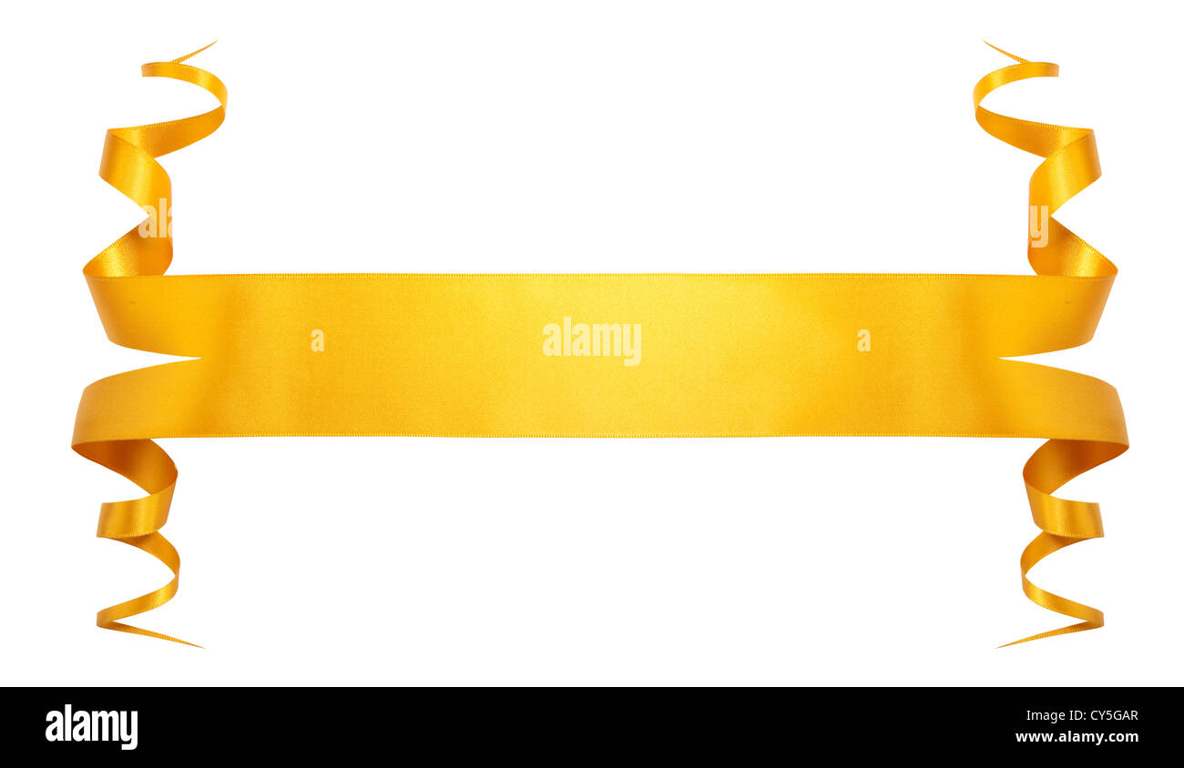 Elegance gold ribbon Stock Photo - Alamy