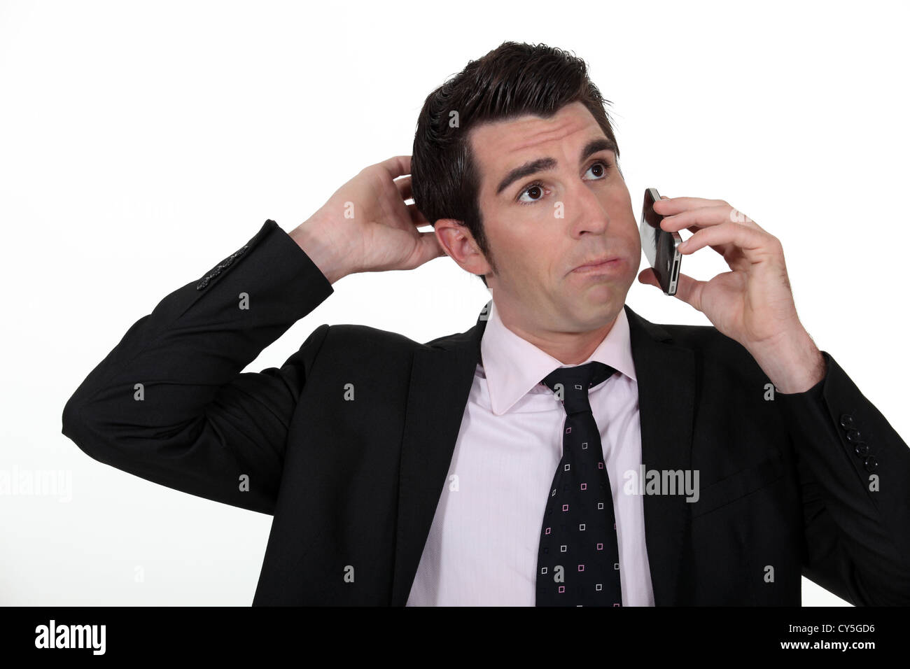 Man on the phone Stock Photo - Alamy