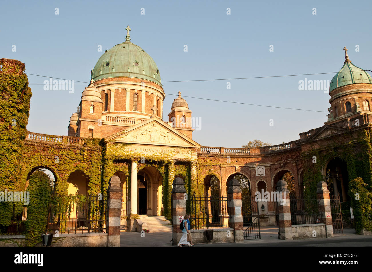 Mirogoj Cemetery Church, Zagreb, Croatia Stock Photo - Alamy