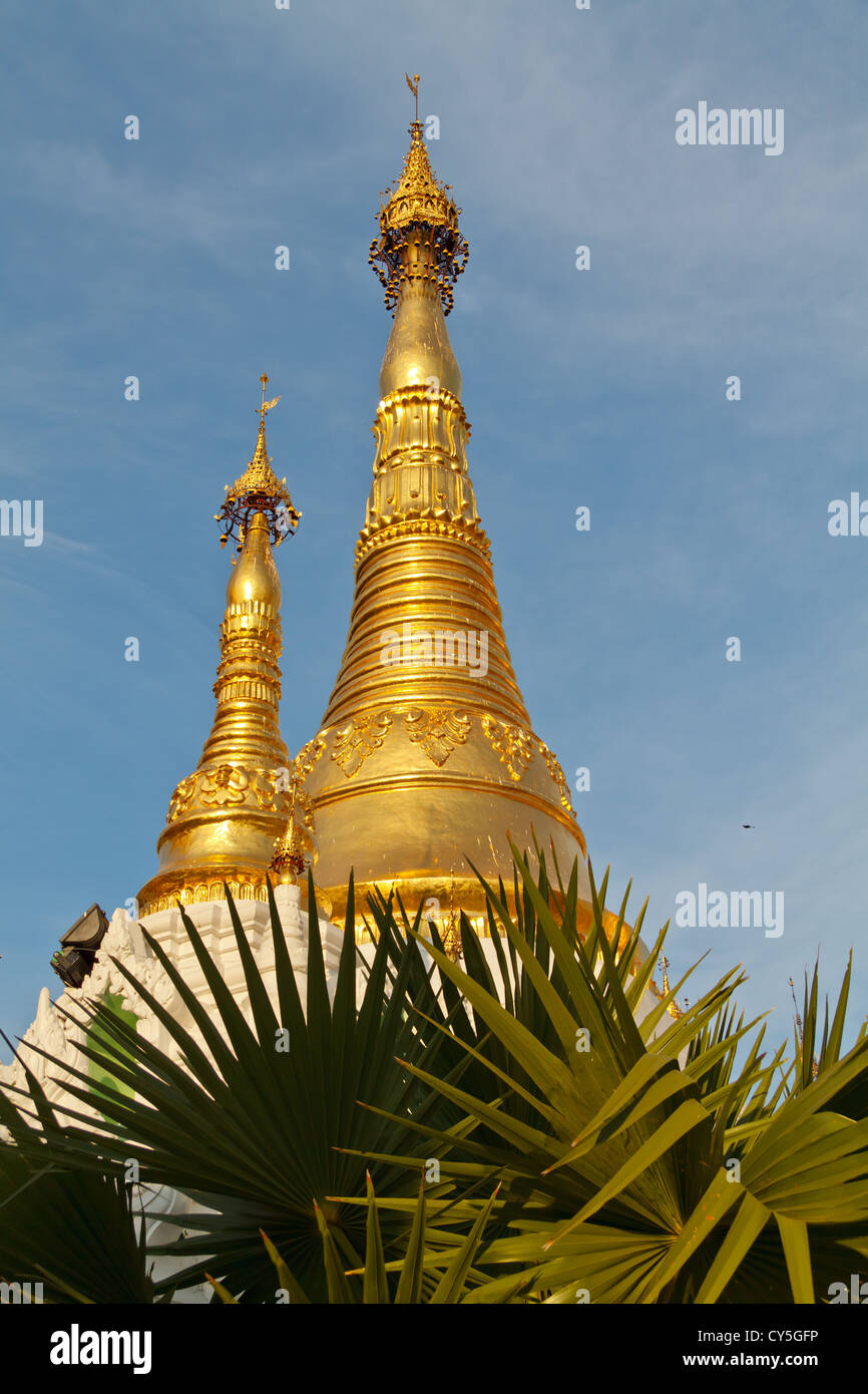 Part of the Shwedagon Pagoda in Rangoon, Myanmar Stock Photo - Alamy