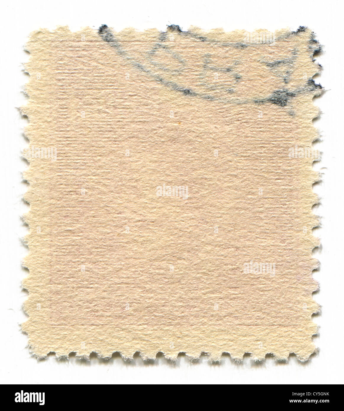 The reverse side of a postage stamp Stock Photo - Alamy