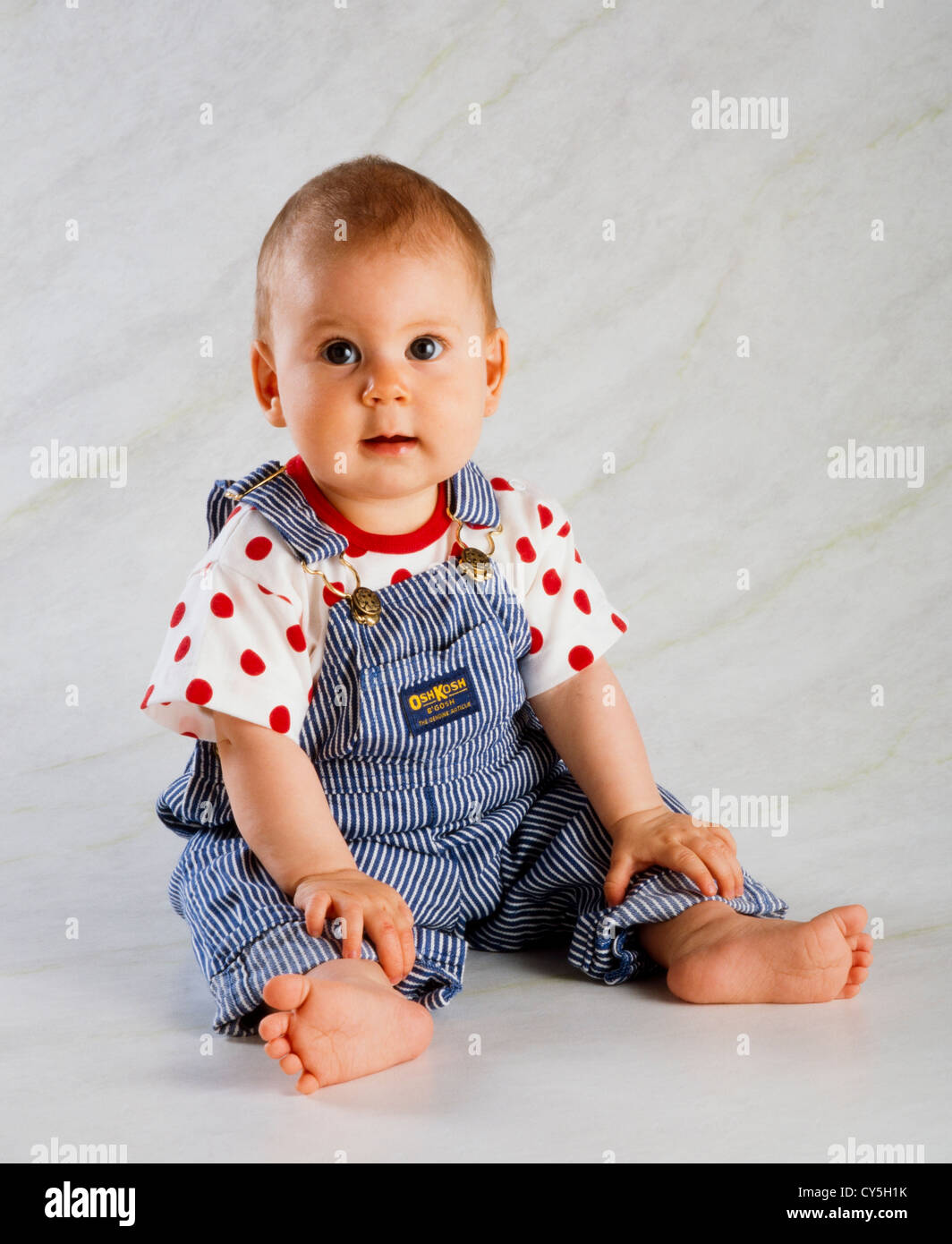 SIX MONTH OLD BABY Stock Photo - Alamy