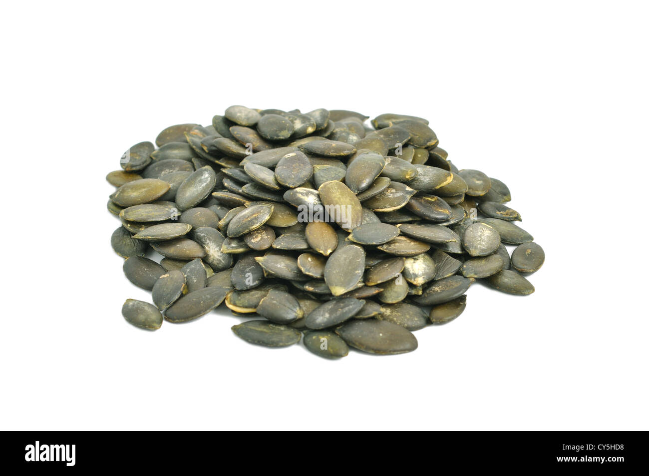 Pile of Pumpkin Seeds Isolated On White Stock Photo - Alamy