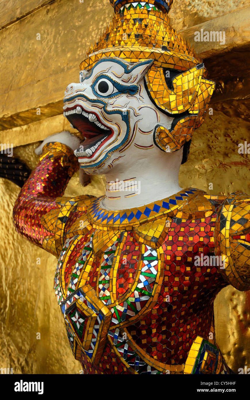 Statue Demon, Yaksha Wat Phra Kaeo, Temple, Buda, Grand Palace, Bangkok ...