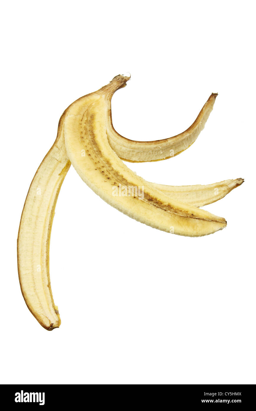 Banana skin cutout Cut Out Stock Images & Pictures - Alamy