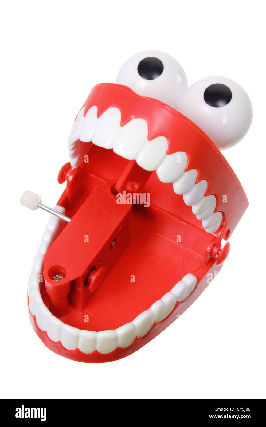 Chattering Teeth Toy Stock Photo - Alamy