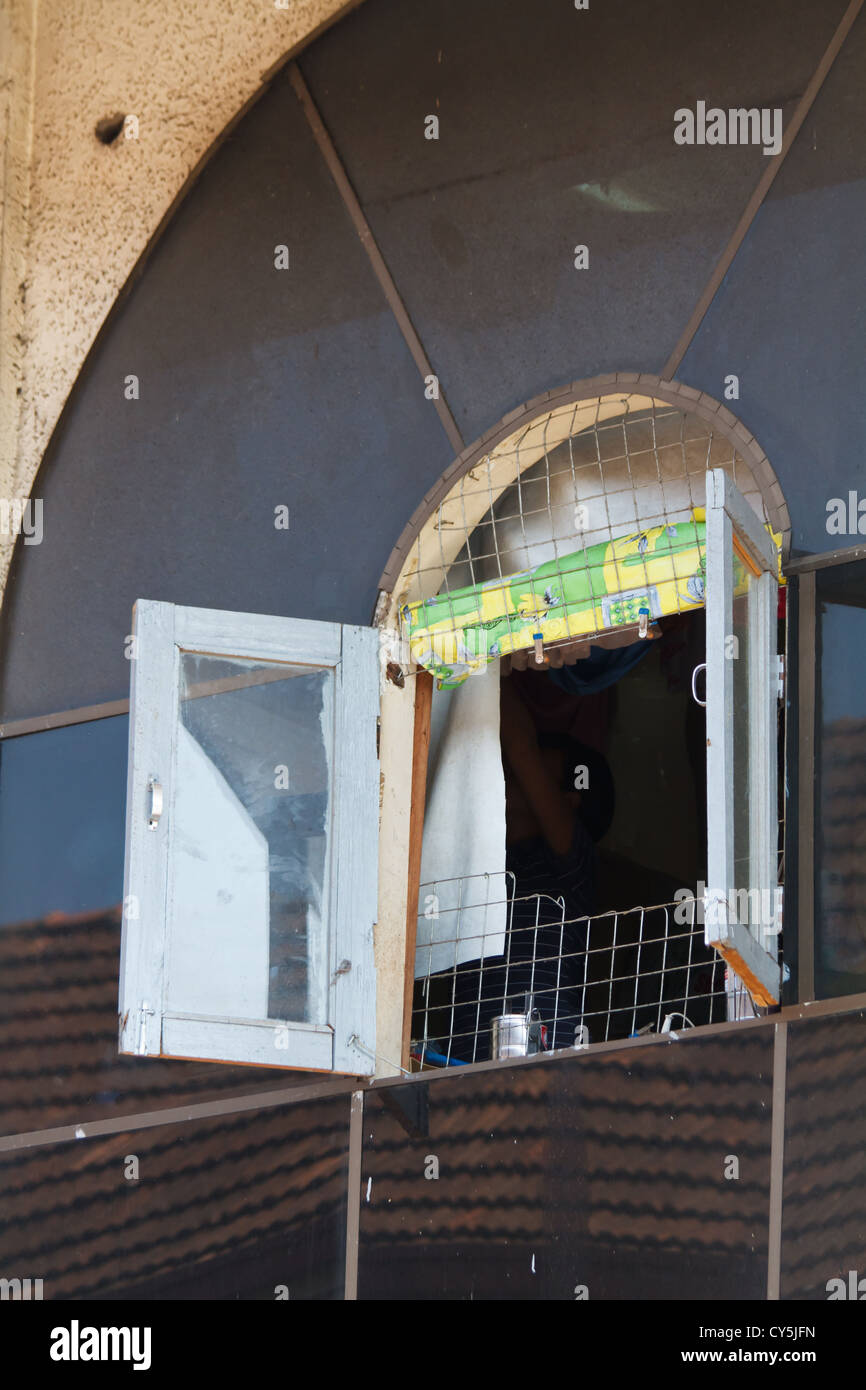 Window in Rangoon, Myanmar Stock Photo - Alamy