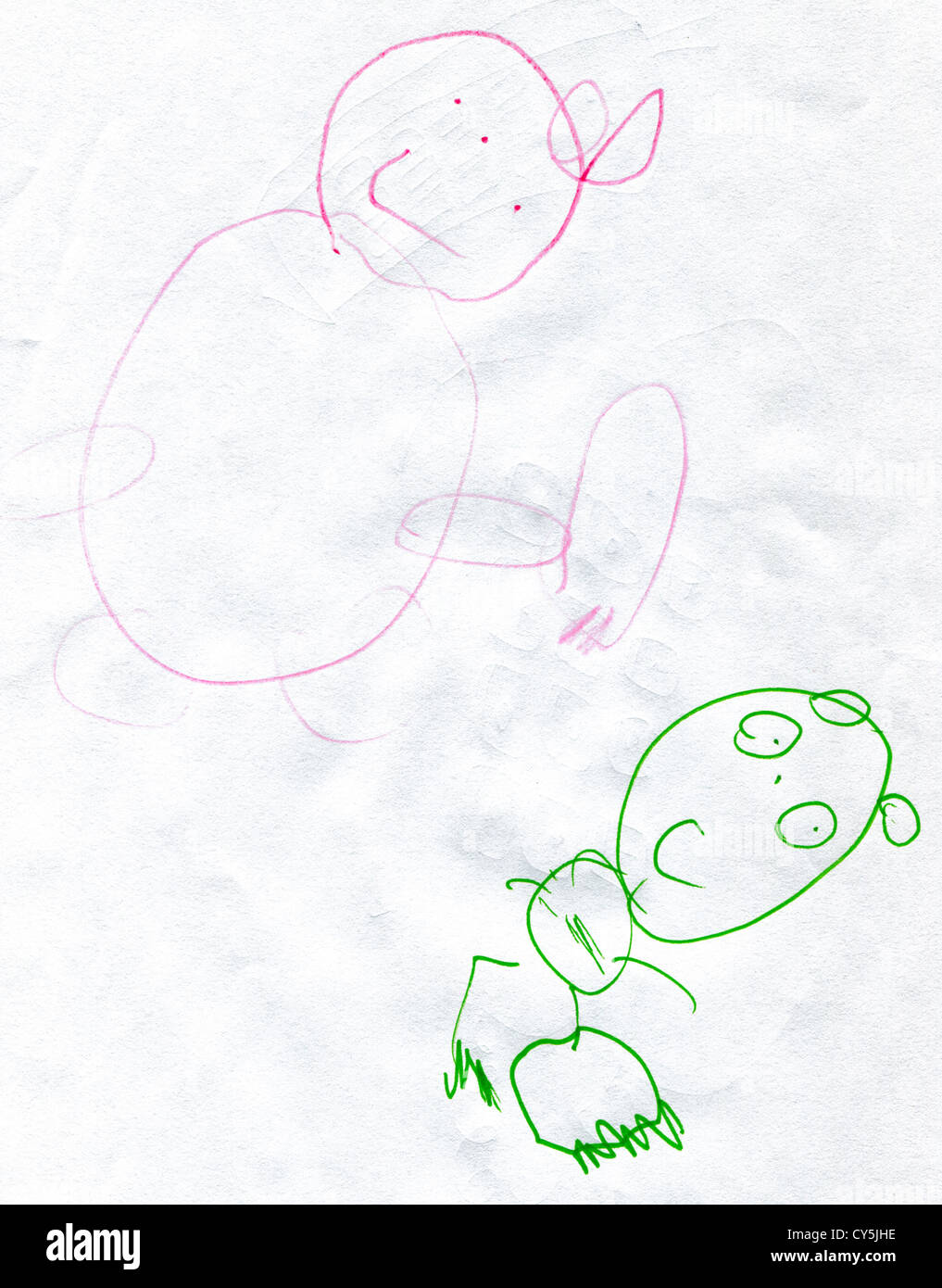 Crayon scribbles Cut Out Stock Images & Pictures - Alamy