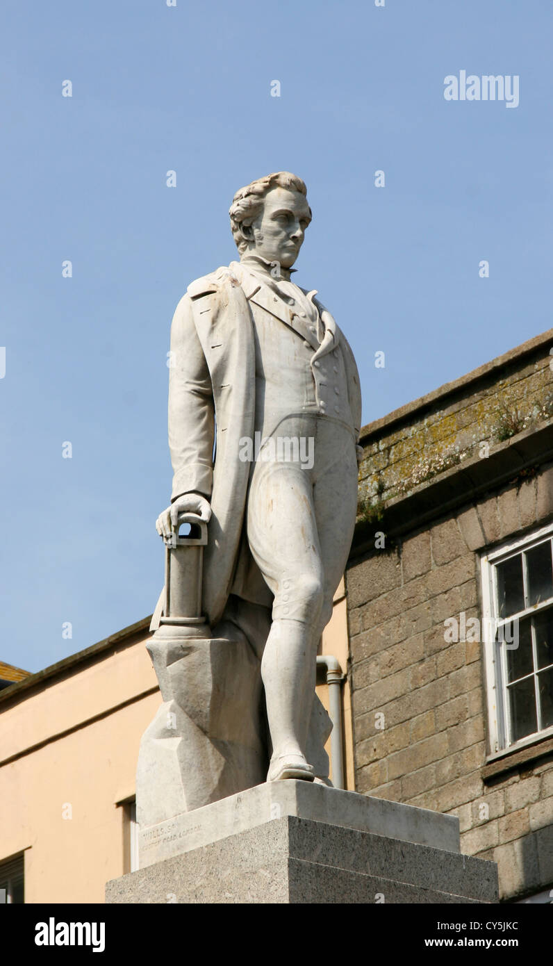 Humphrey davy statue hi-res stock photography and images - Alamy