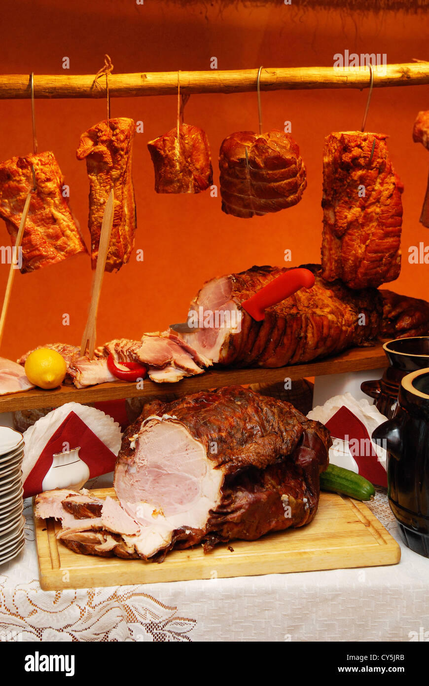 Pig roast at wedding hi-res stock photography and images - Alamy