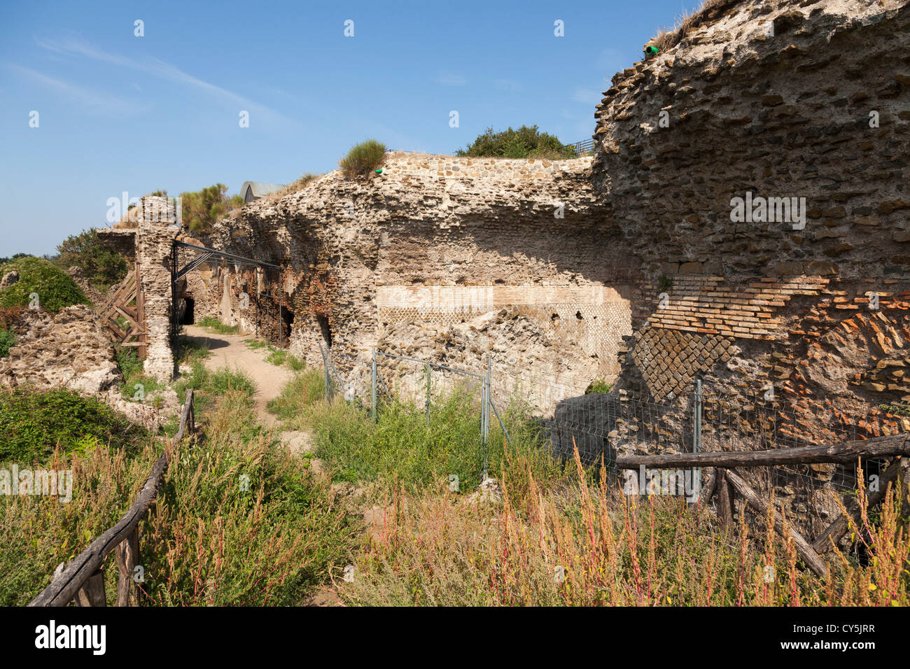 Ruins of the roman city of Tusculum on the Tuscolo Hill south of Rome ...