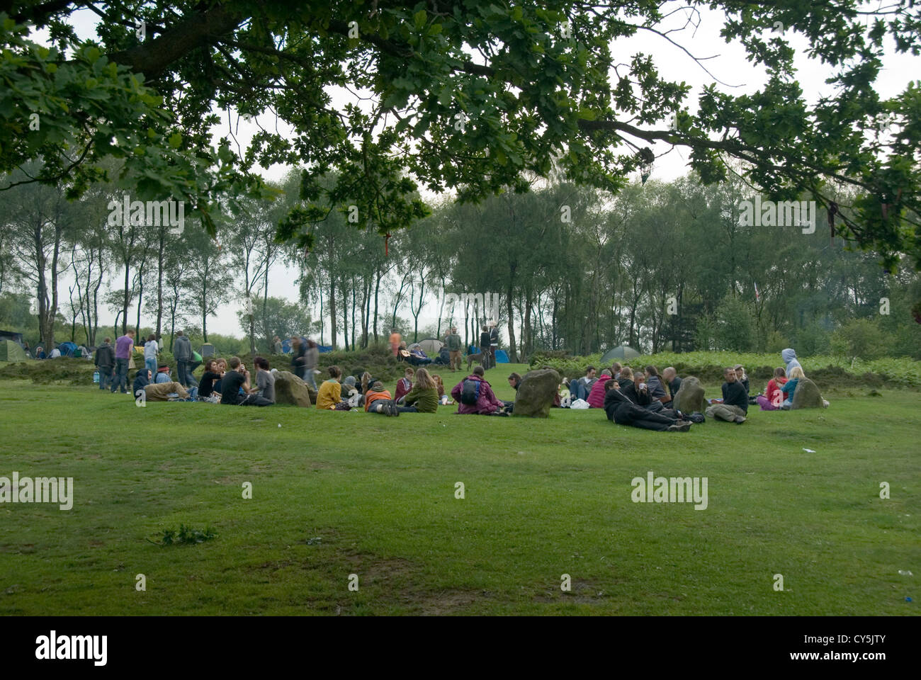 Crowds Begin to Gather to Celebrate the Summer Solstice at Nine Ladies ...