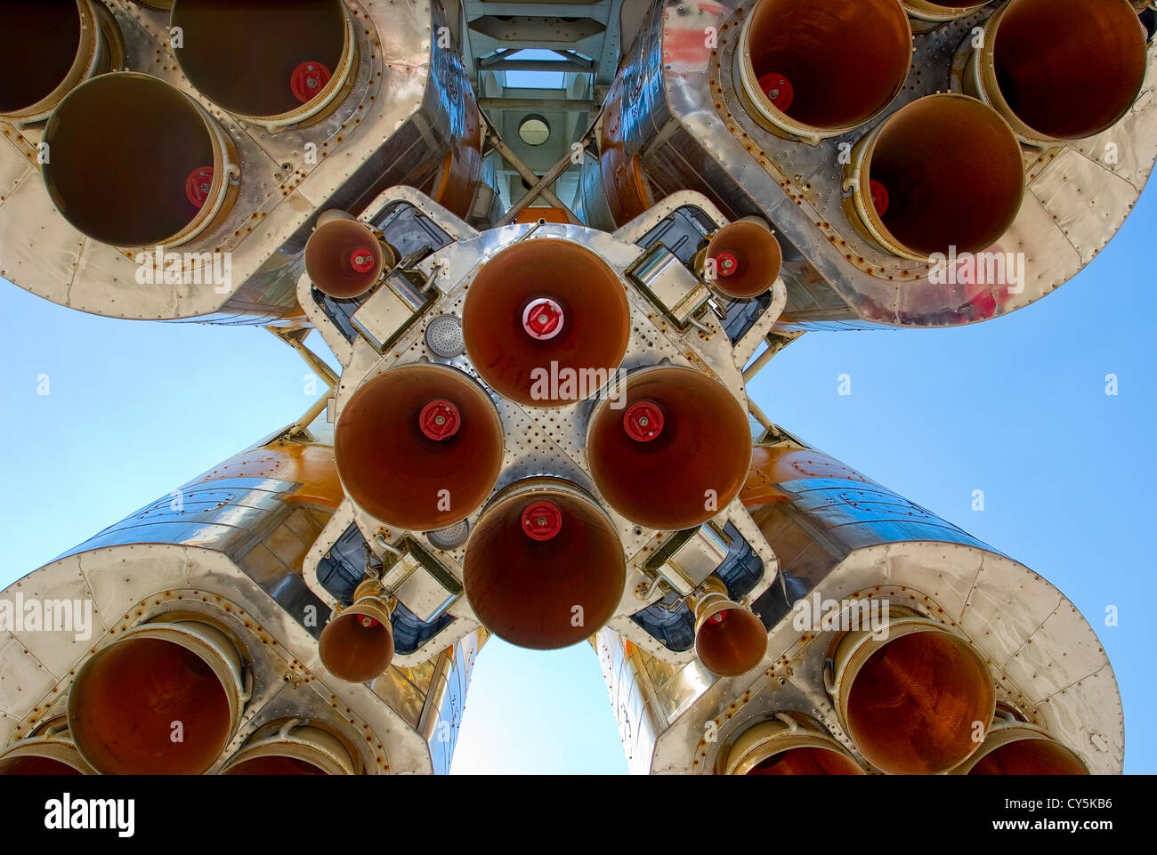 Details of space rocket engine Stock Photo - Alamy