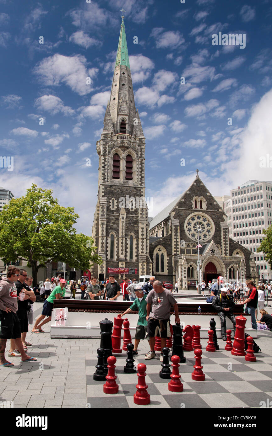 Christchurch cathedral square hi-res stock photography and images - Alamy