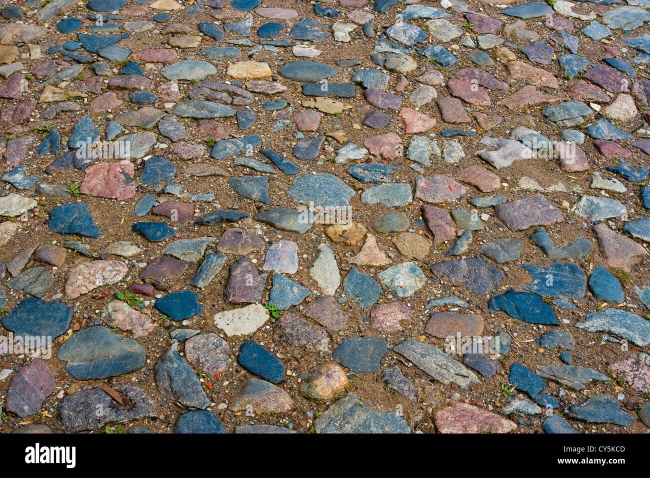 Old paved roadway Stock Photo - Alamy