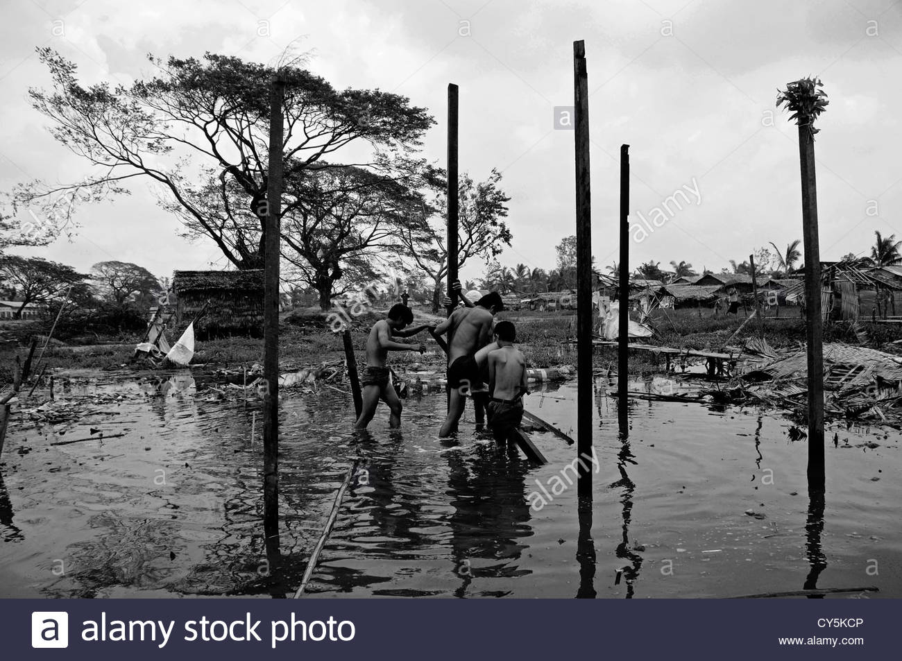 Natural Disaster Black and White Stock Photos & Images - Alamy