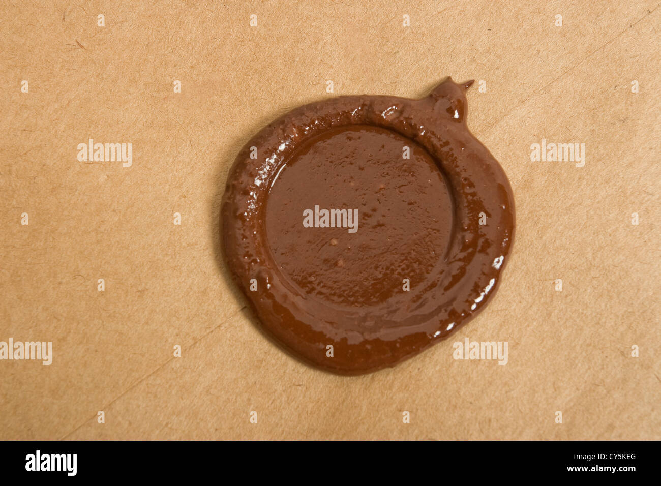 Empty sealing wax stamp Stock Photo - Alamy
