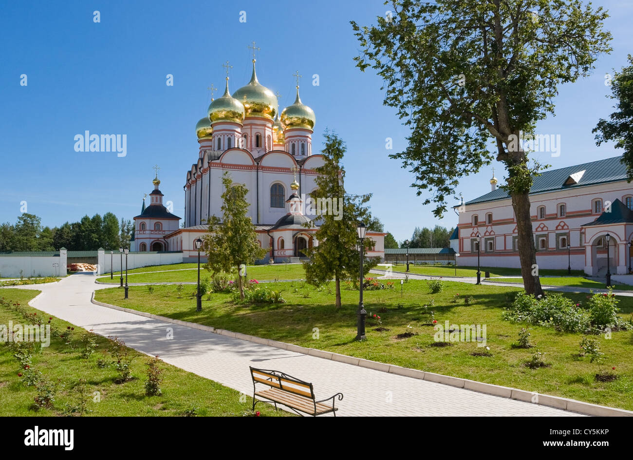 Orthodox church. Iversky monastery in Valday, Russia Stock Photo - Alamy