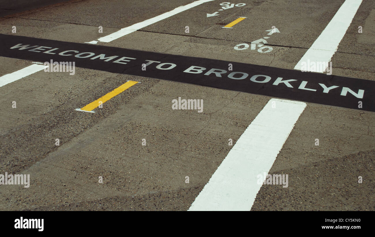 Welcome to brooklyn sign hi-res stock photography and images - Alamy