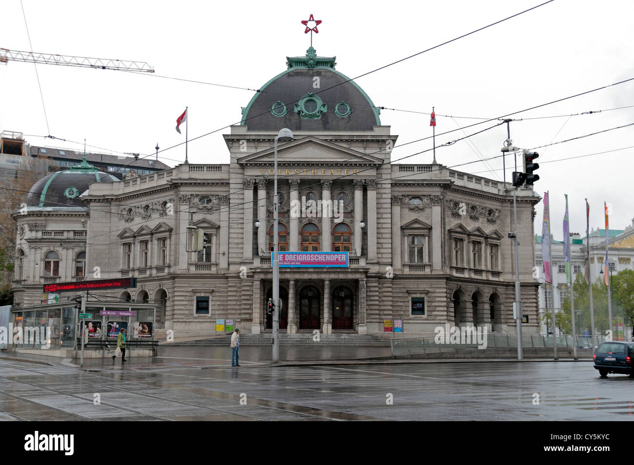 External view of the Volkstheater in Vienna, Austria Stock Photo - Alamy