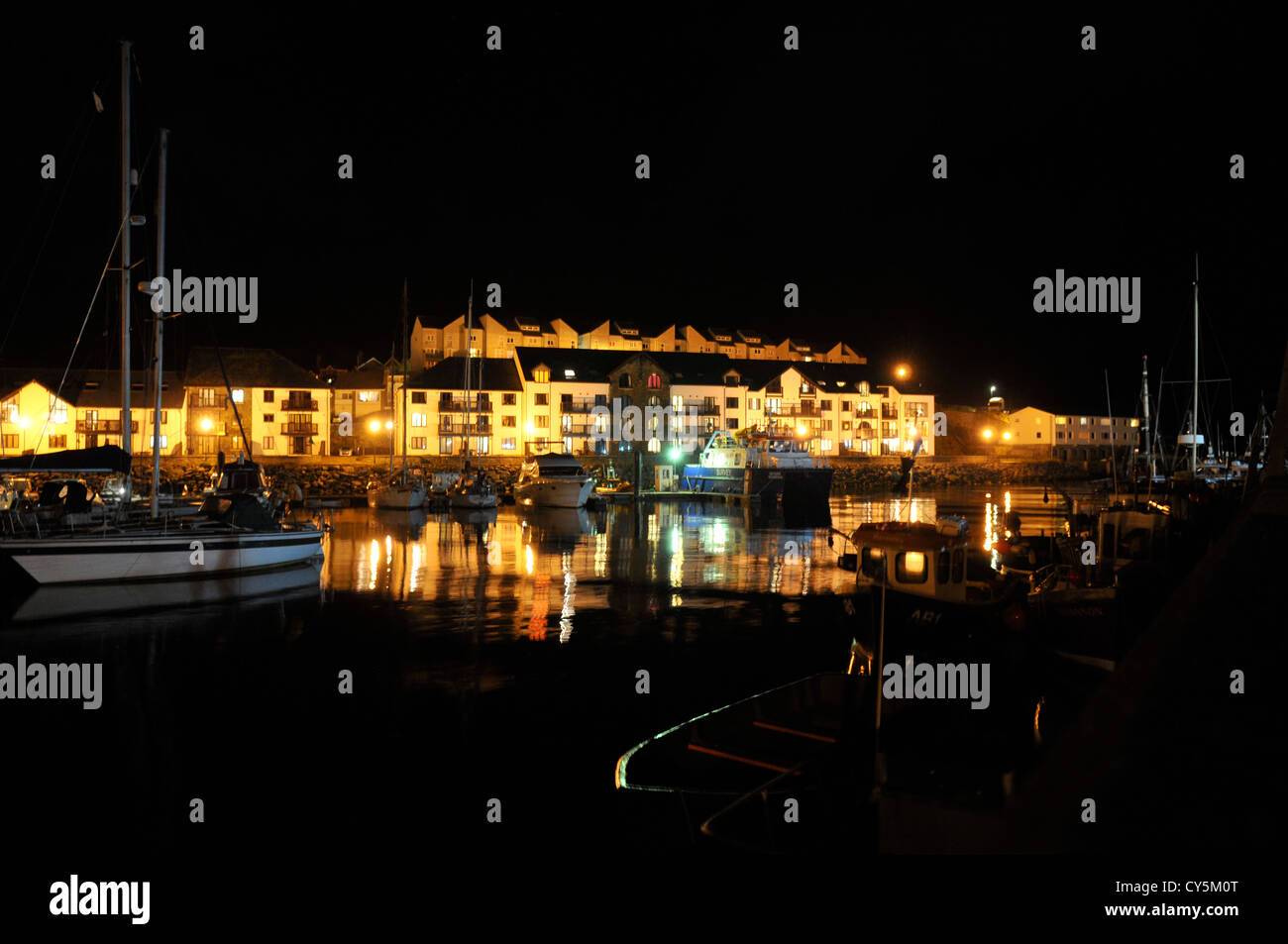 Aberystwyth marina harbour boats hi-res stock photography and images ...