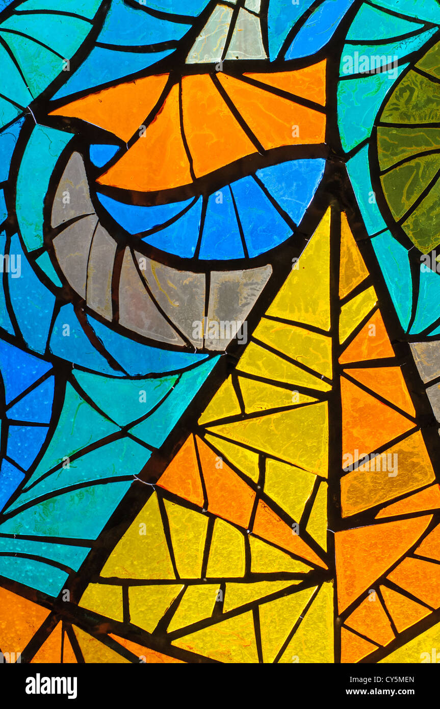 Stained glass abstract hi-res stock photography and images - Alamy