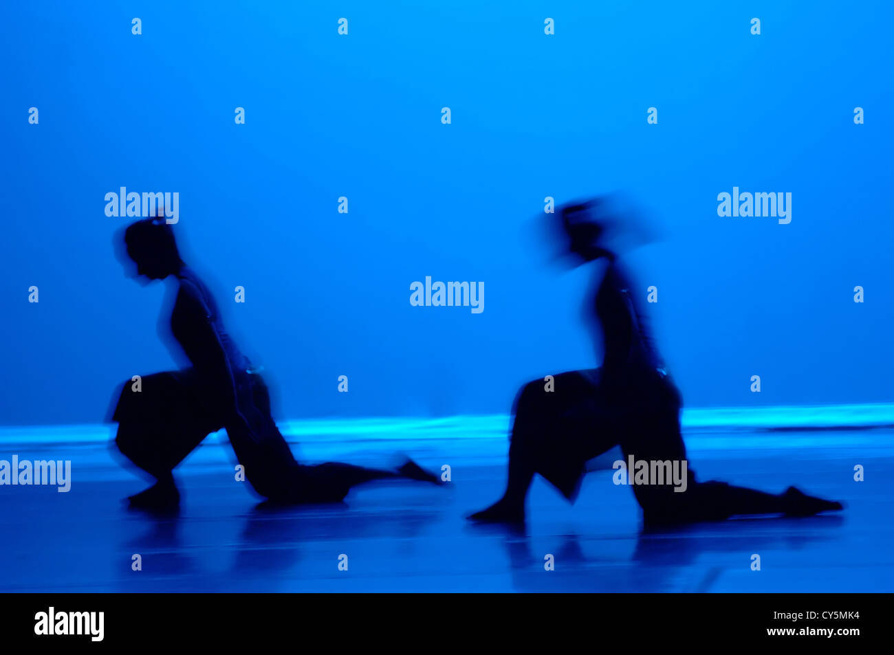 Dance in Blue Stock Photo - Alamy