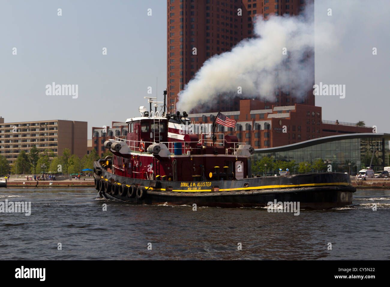 tugboat in Baltimore's Inner Harbor Baltimore, Maryland USA Stock Photo ...