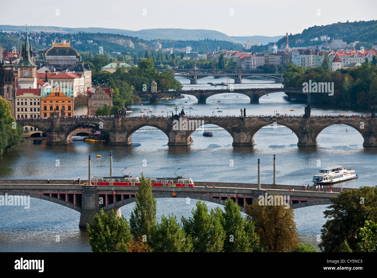Vltava river cruise hi-res stock photography and images - Alamy