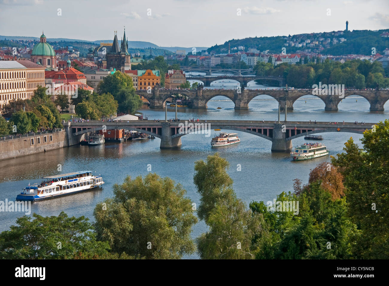 Vltava river cruise hi-res stock photography and images - Alamy