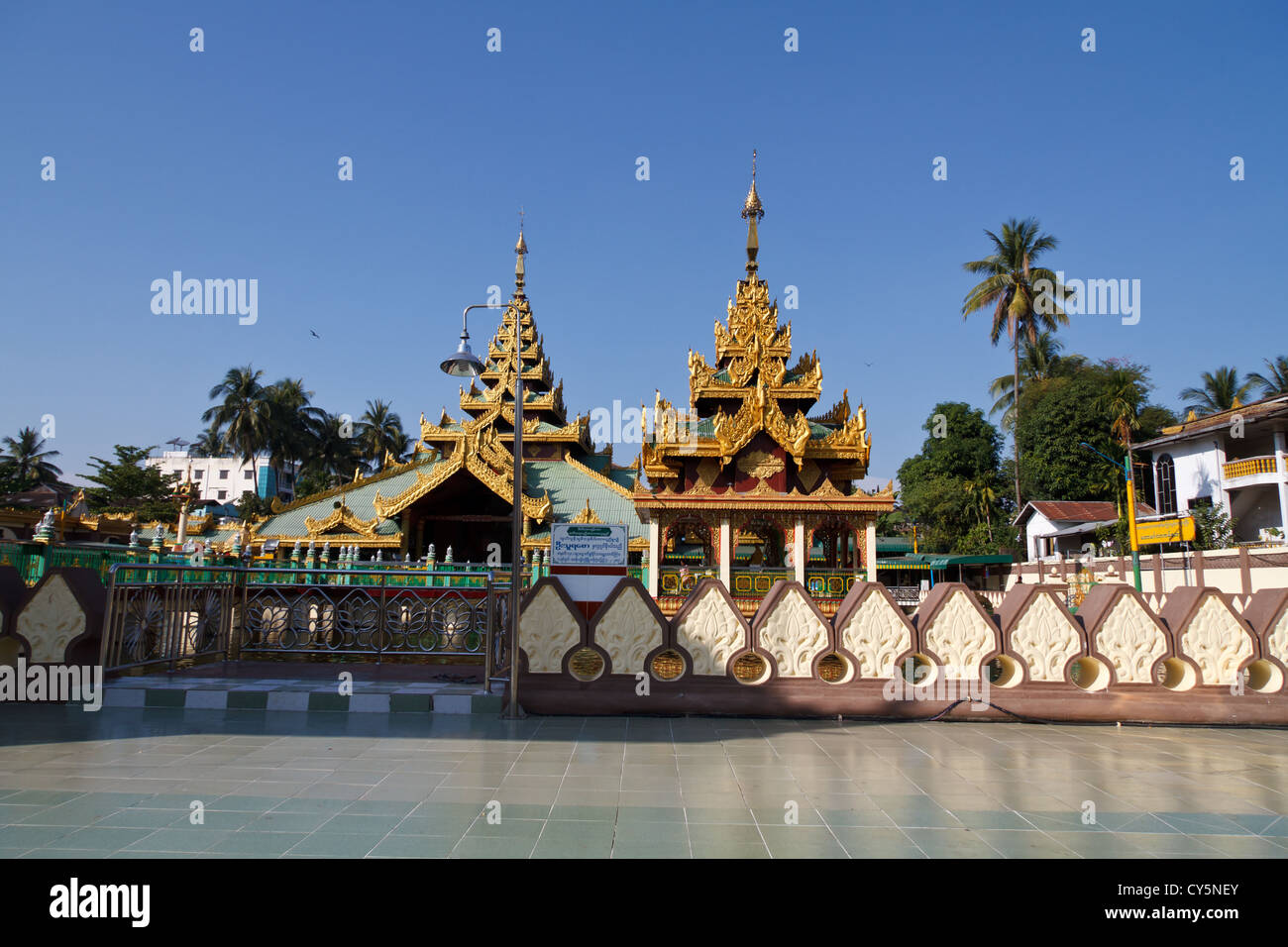 Temple in Rangoon, Myanmar Stock Photo - Alamy