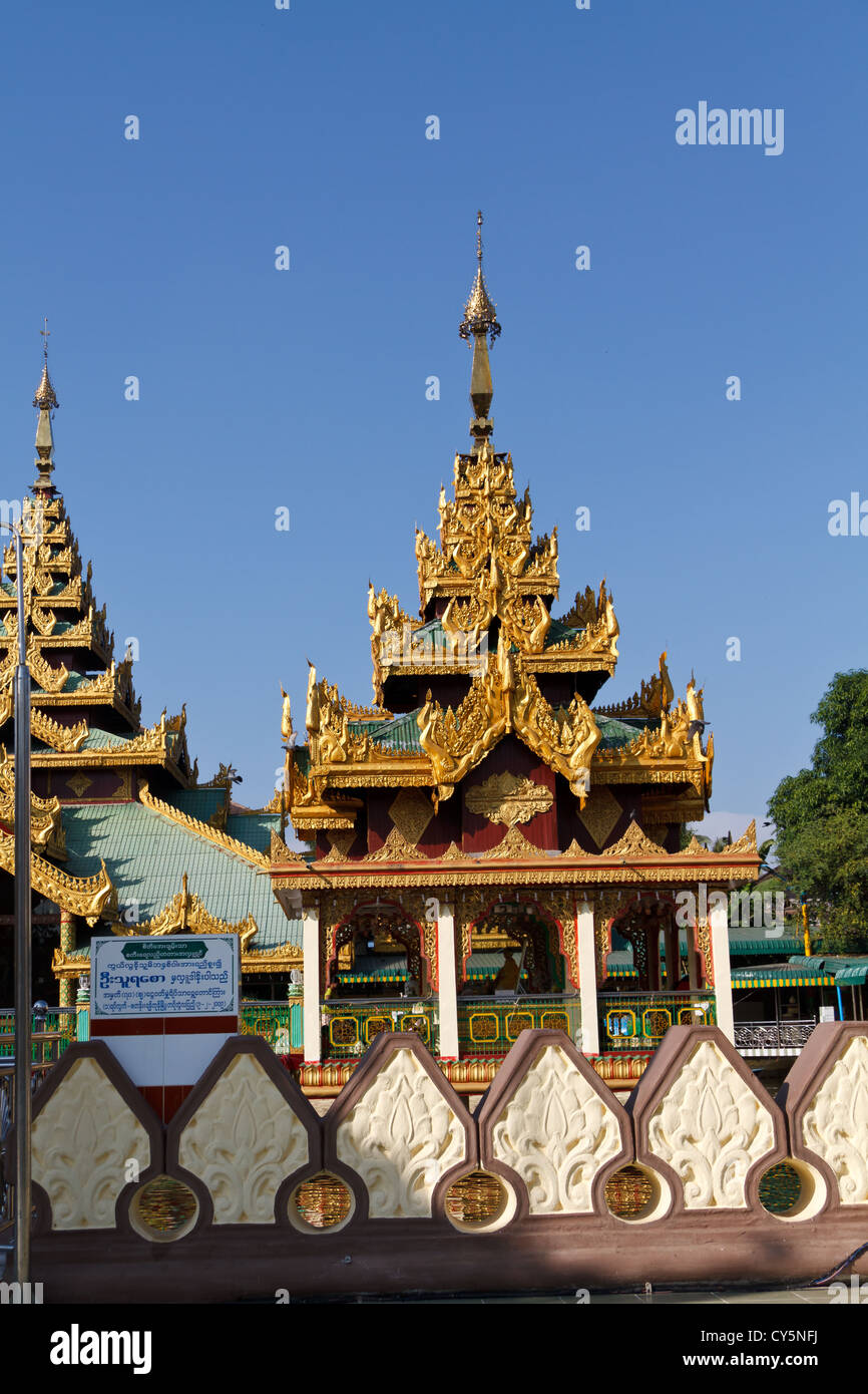 Temple in Rangoon, Myanmar Stock Photo - Alamy