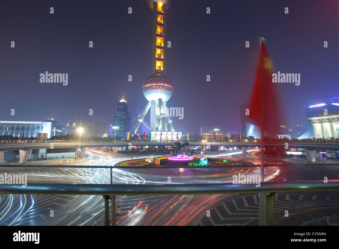 oriental pear tower in night,shanghai china Stock Photo - Alamy