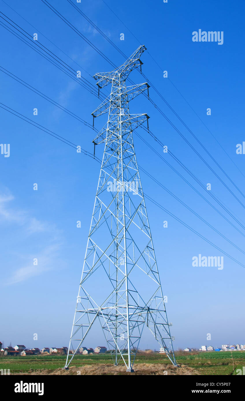 Power transmission tower Stock Photo - Alamy