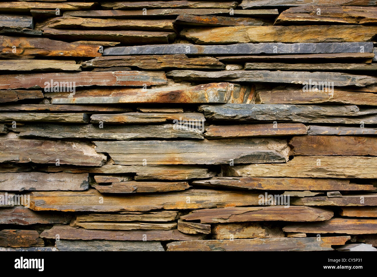 Slate Stone wall texture background Stock Photo - Alamy