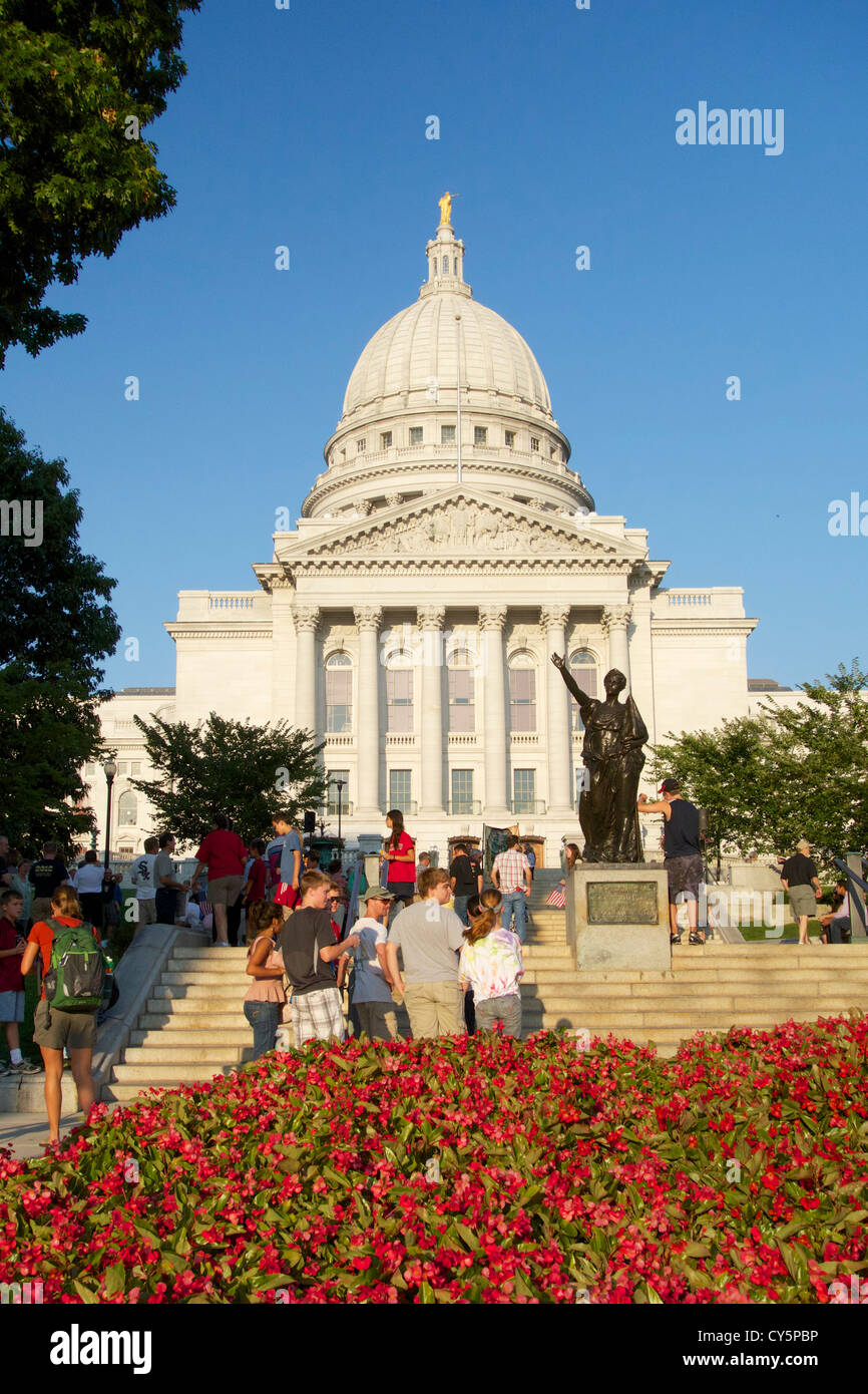 Wisconsin State Capitol Building. Madison, Wisconsin Stock Photo - Alamy