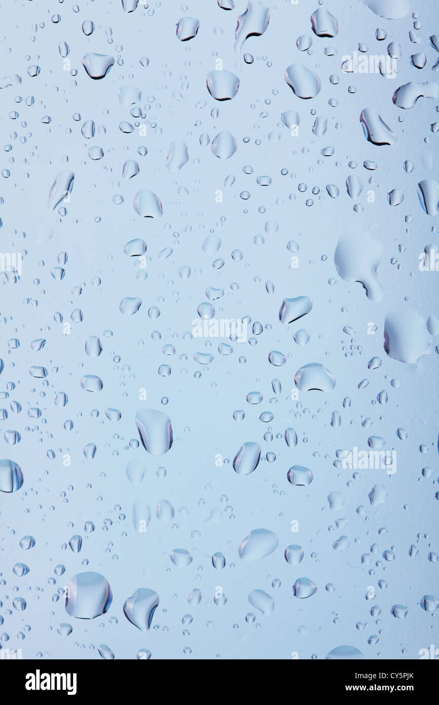 Abstract glass background with water drops Stock Photo - Alamy