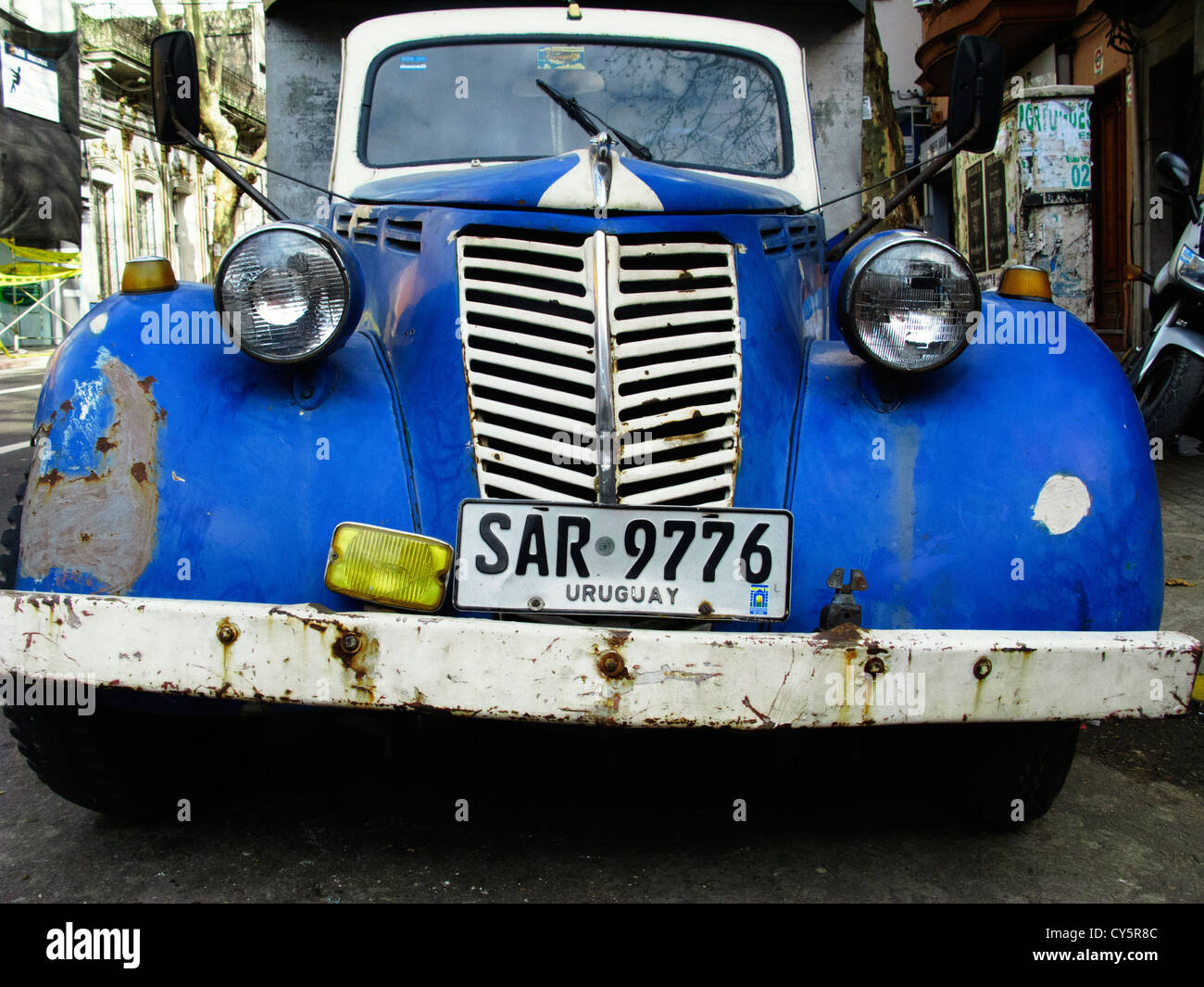Colourful Old Car. Montevideo, Uruguay, South America Stock Photo - Alamy