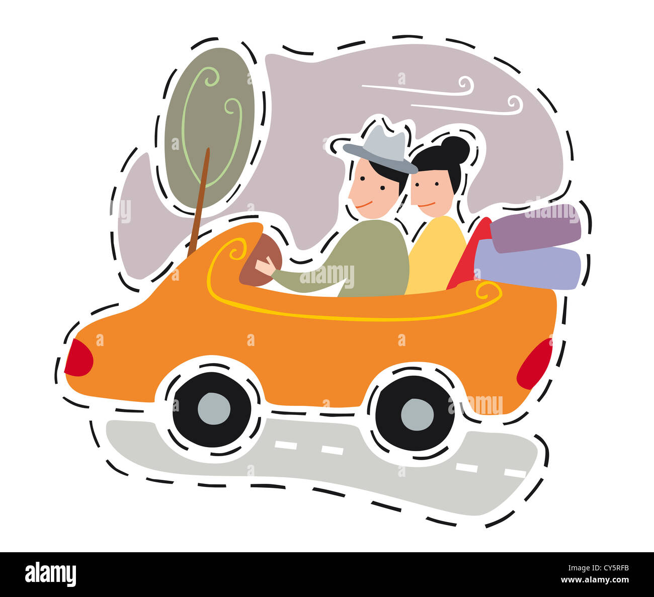 Couple going on a holiday Stock Photo - Alamy
